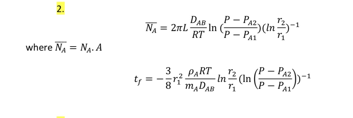 Solved A long cylindrical pellet of A dissolves and diffuses | Chegg.com