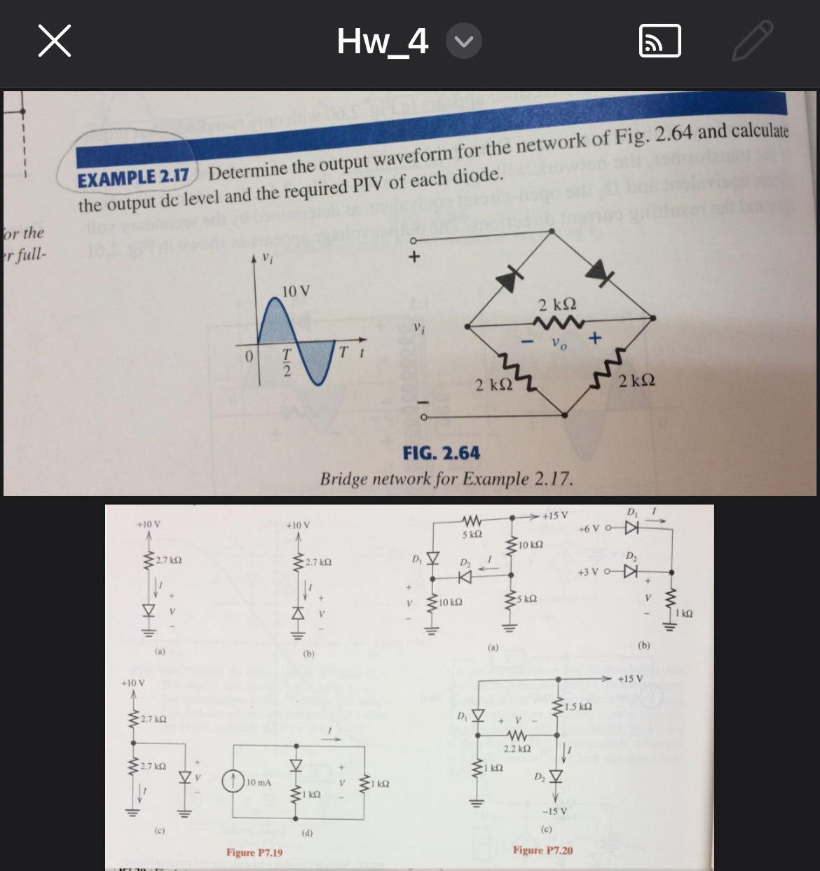 Solved Hw_4EXAMPLE 2.17 ﻿Determine the output waveform for | Chegg.com