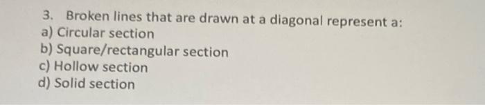 Solved 3. Broken lines that are drawn at a diagonal | Chegg.com