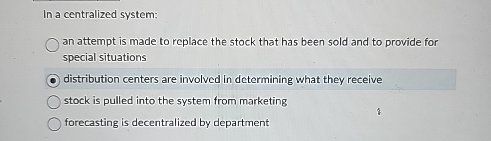 Solved In a centralized system:an attempt is made to replace | Chegg.com