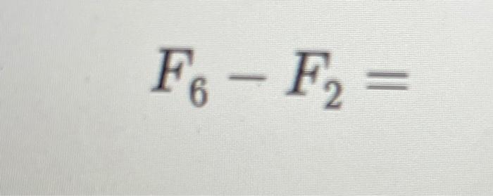 F6−F2= | Chegg.com