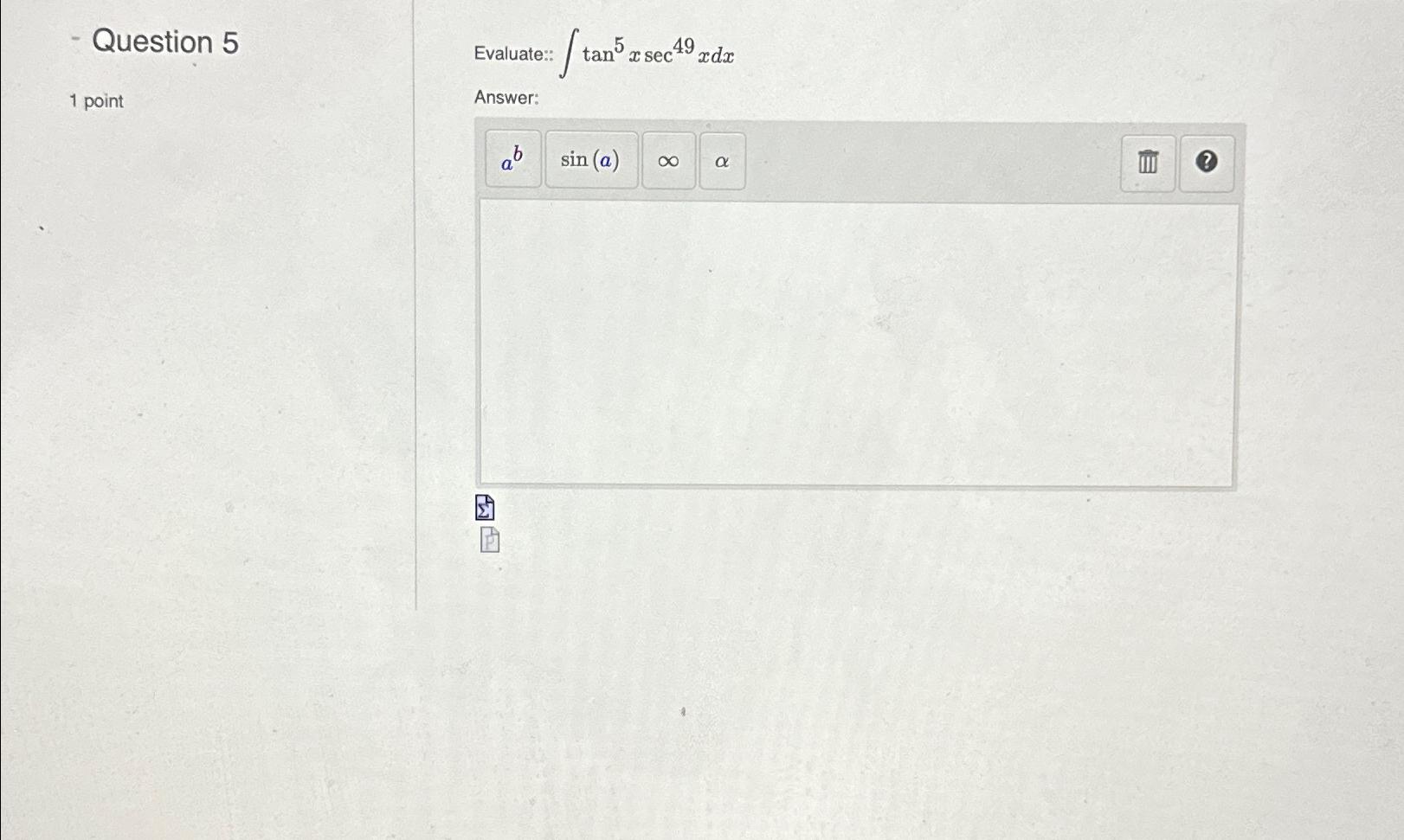 Solved Question 51 ﻿pointEvaluate:: | Chegg.com