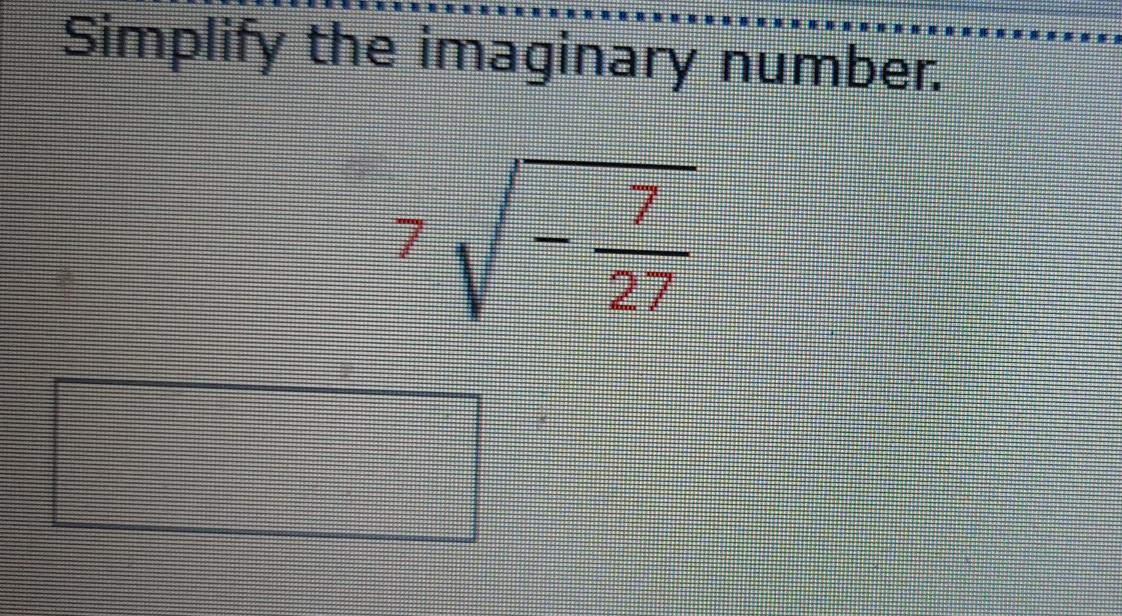 Solved Simplify the imaginary number. 252 Simplify the | Chegg.com