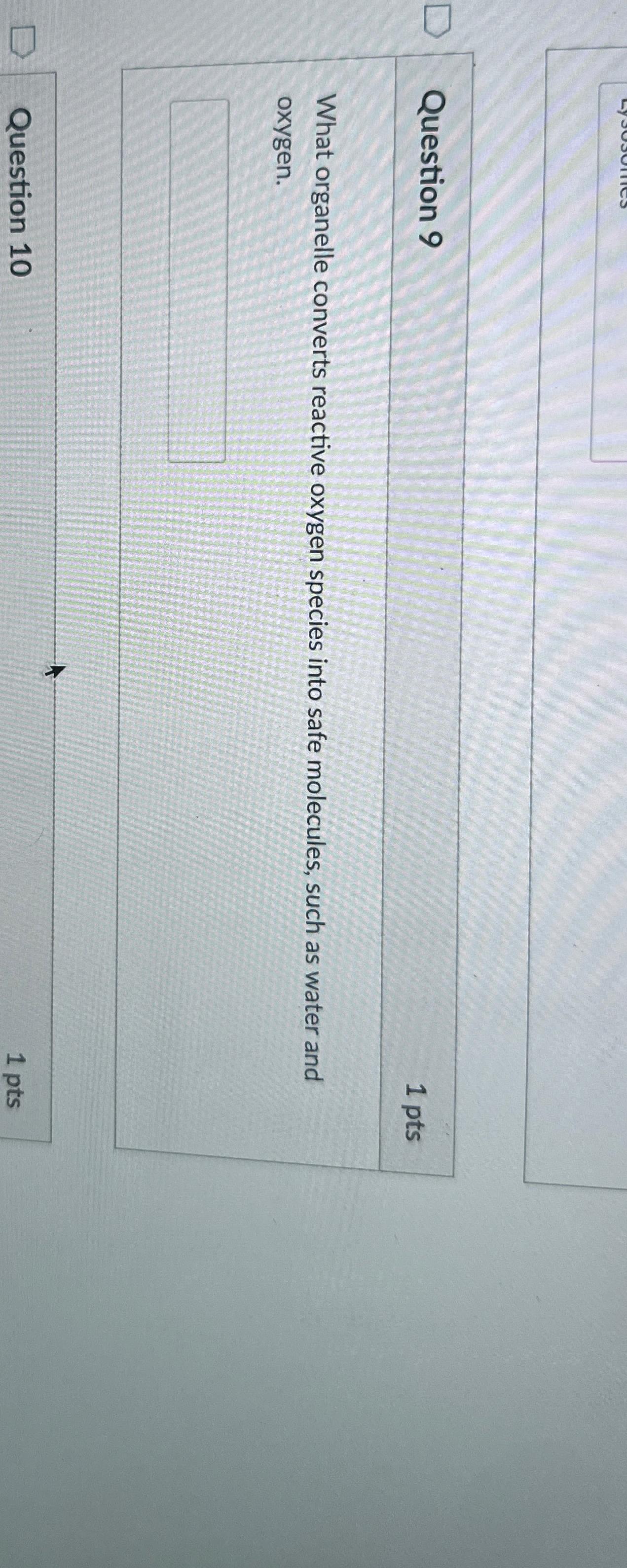 Solved Question 91 ﻿ptsWhat organelle converts reactive | Chegg.com