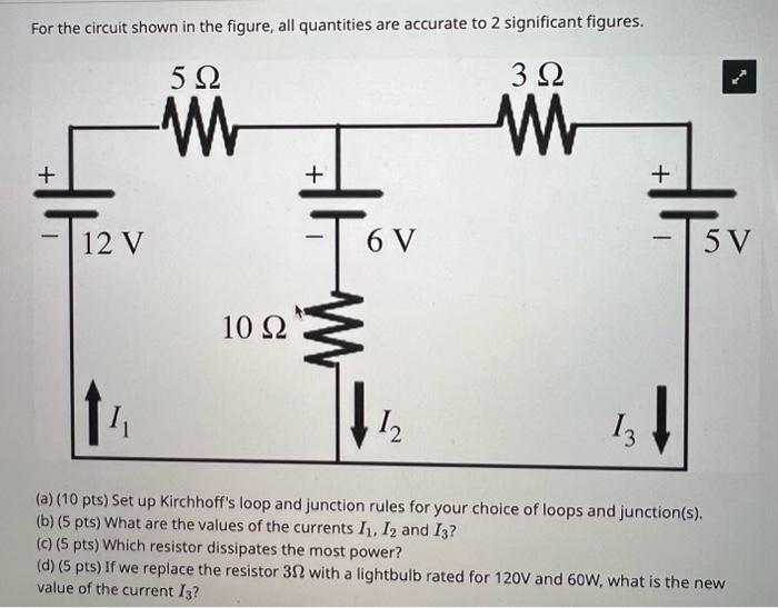 For the circuit shown in the figure, all quantities | Chegg.com