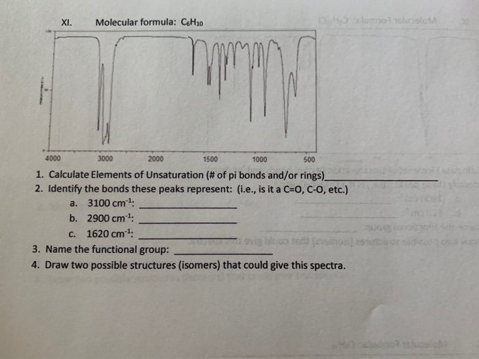 Solved X. Molecular Formula: C8H10 mm 1. Calculate Elements | Chegg.com