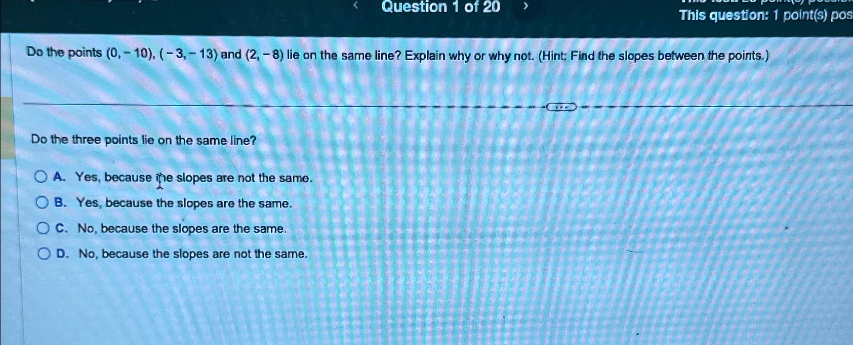 Solved This question: 1 ﻿point(s) ﻿posDo the points | Chegg.com