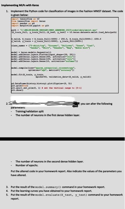 Solved 2. parameters: you can alter the following - | Chegg.com