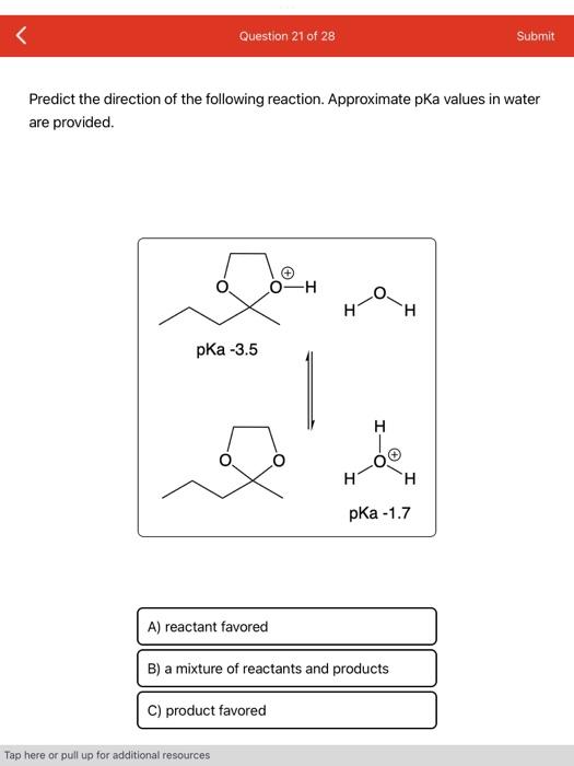 Solved Predict the direction of the following reaction. | Chegg.com