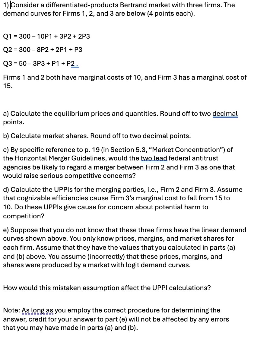 Solved I just need help on 1d and 1e. | Chegg.com