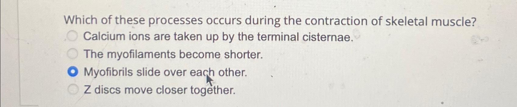 Solved Which of these processes occurs during the | Chegg.com