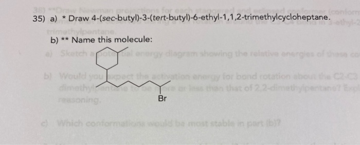 Solved 35) a) * Draw | Chegg.com
