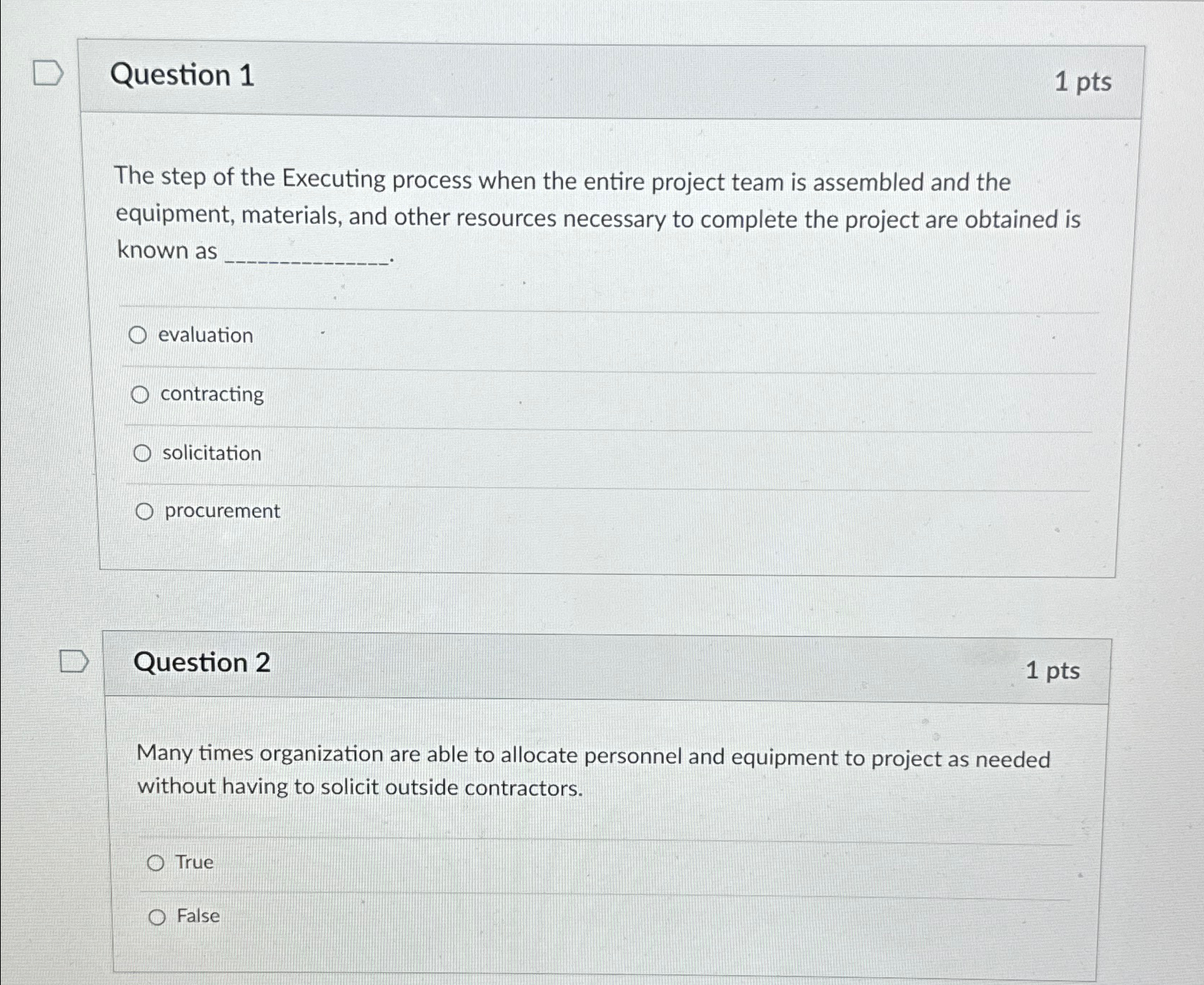 Solved Question 11ptsThe step of the Executing process when | Chegg.com