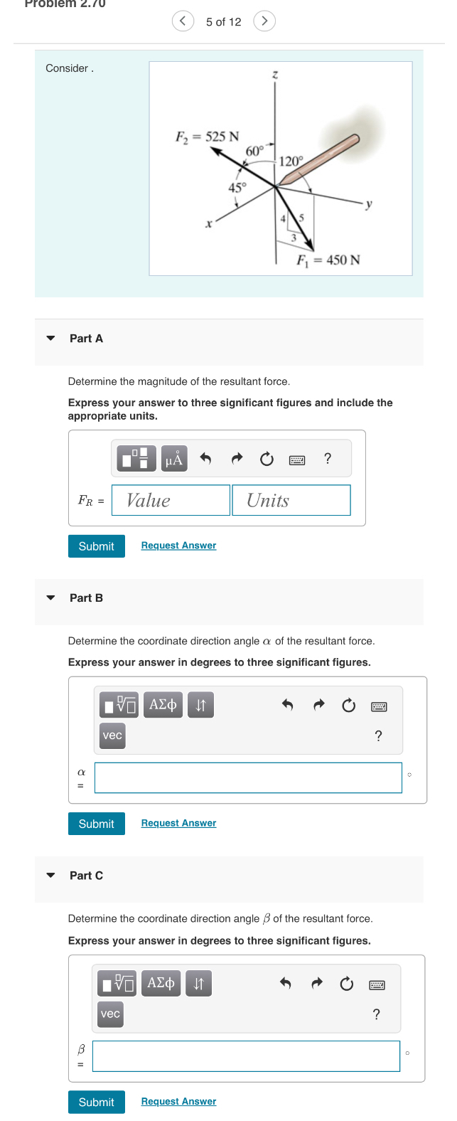 Solved Consider Part Adetermine The Magnitude Of The