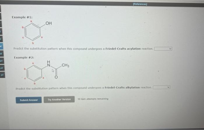 Solved Example \# 1: Predict the substitution pattern when | Chegg.com