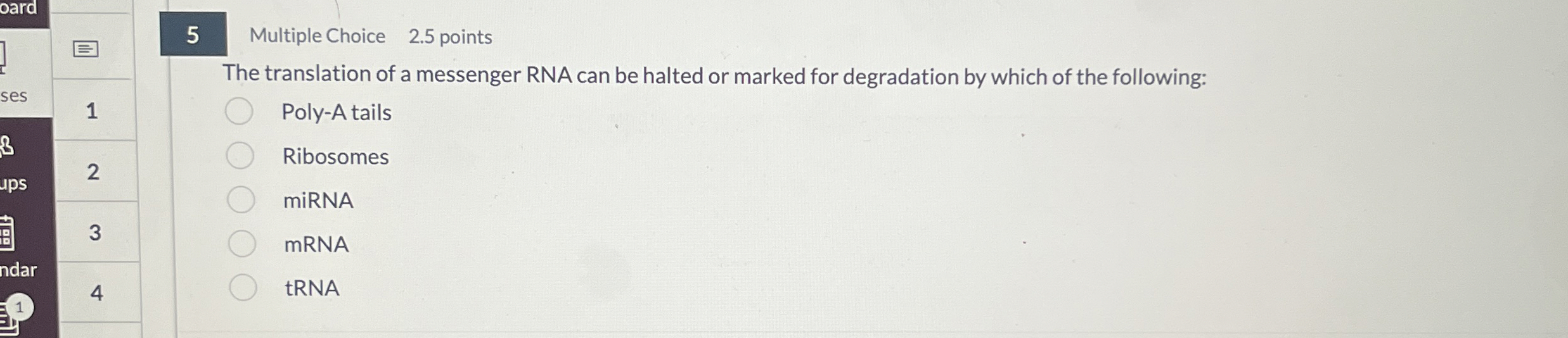 Solved 5Multiple Choice2.5 pointsThe translation of a | Chegg.com Solved 5Multiple Choice2.5 pointsThe translation of a | Chegg.com