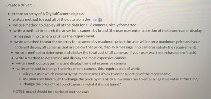 Solved Java Code Use A Fixed Size Array Of Objects No