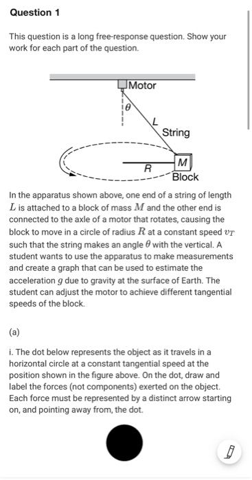 Solved Question 1 This question is a long free-response | Chegg.com