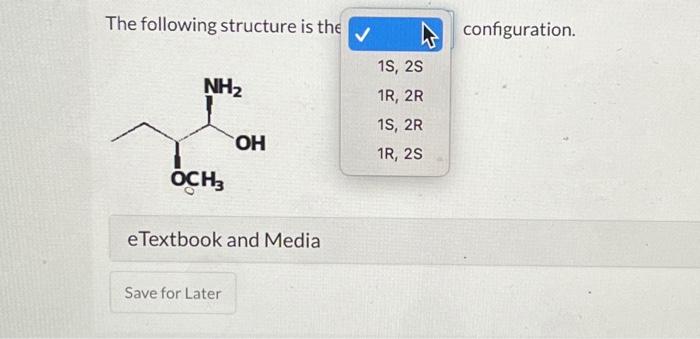 Solved The following structure is the eTextbook and Media | Chegg.com
