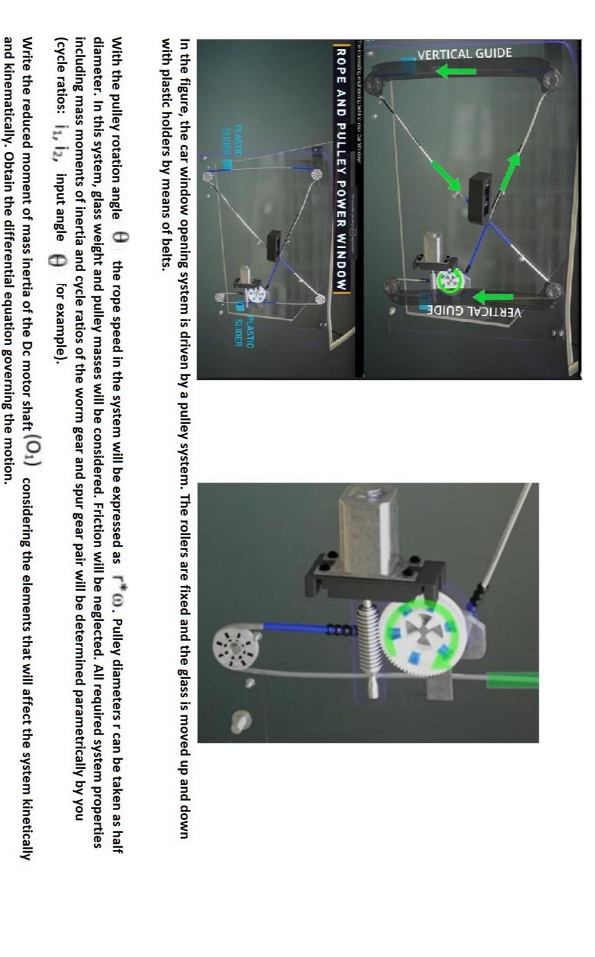 Solved In the figure, the car window opening system is | Chegg.com