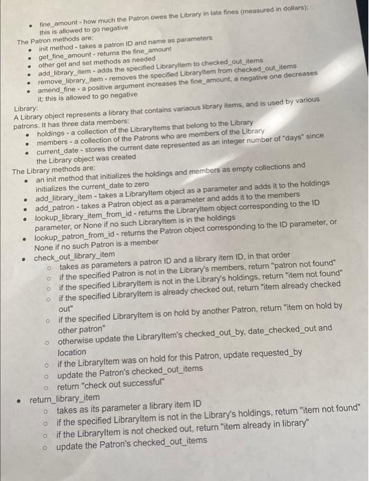 Solved project-3 You will be writing a Library simulator | Chegg.com