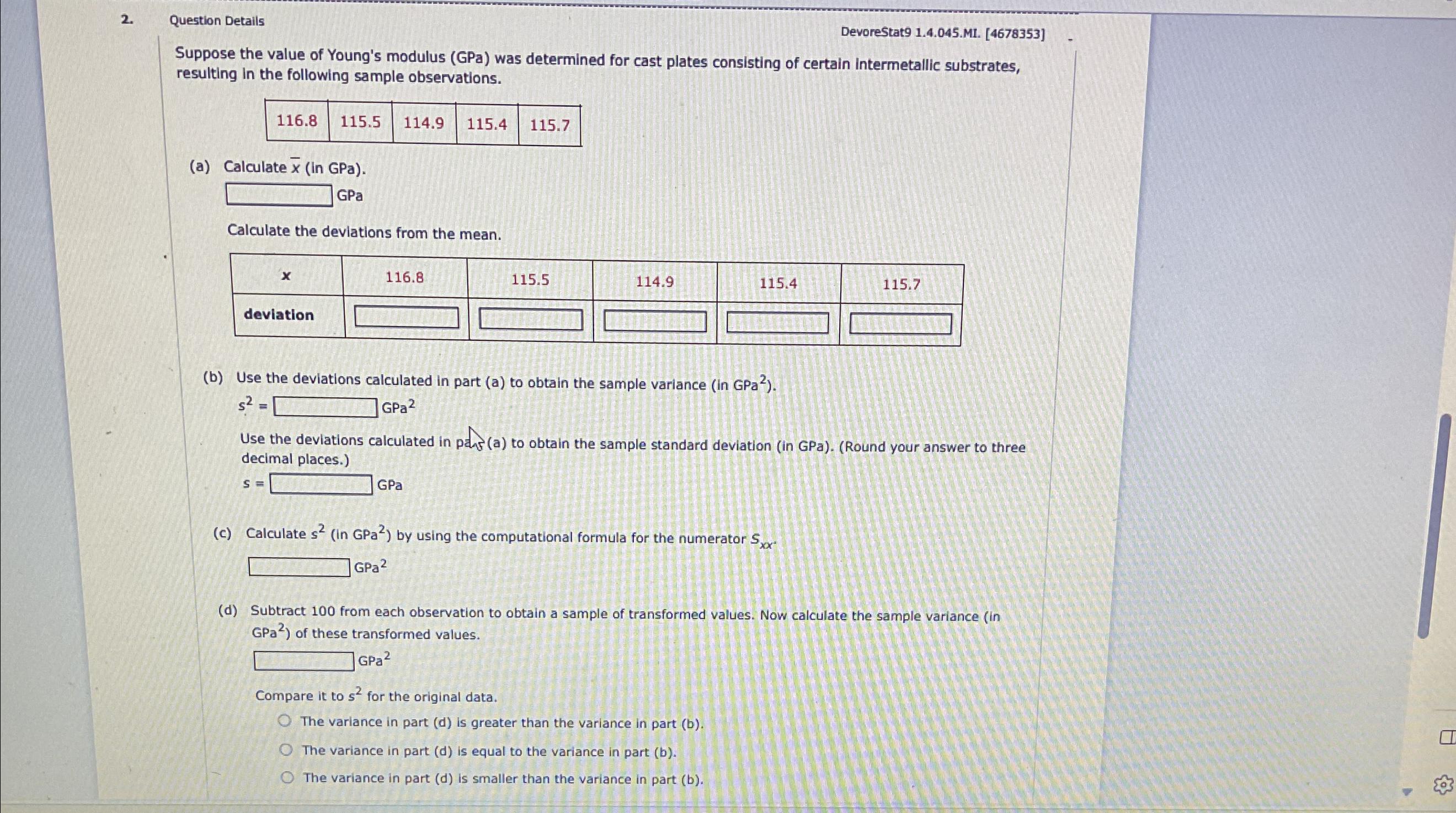 Solved Question | Chegg.com