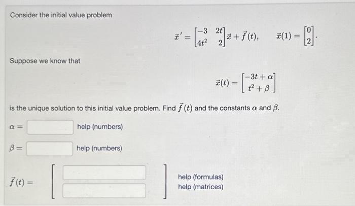 Solved Consider the initial value problem | Chegg.com
