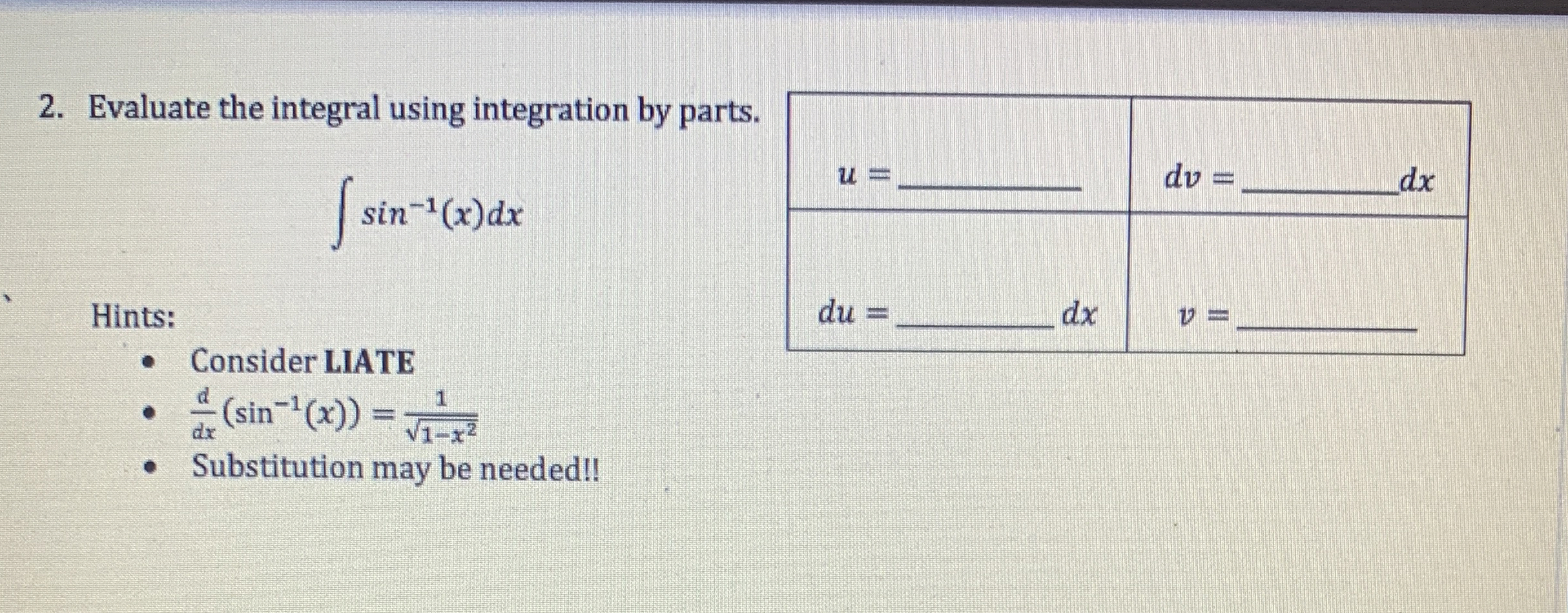 Solved Evaluate the integral using integration by | Chegg.com