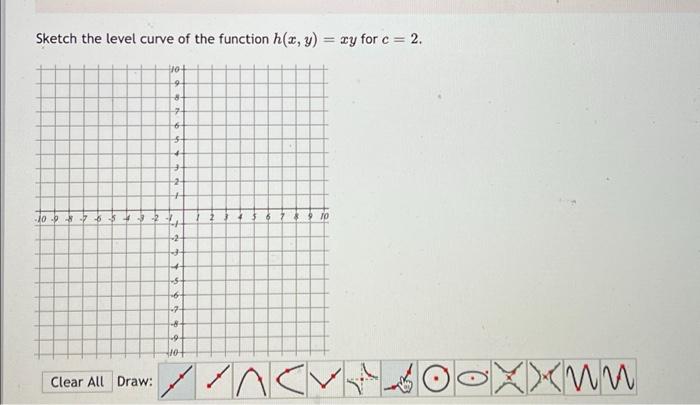 Solved Sketch the level curve of the function h(x,y) = xy | Chegg.com