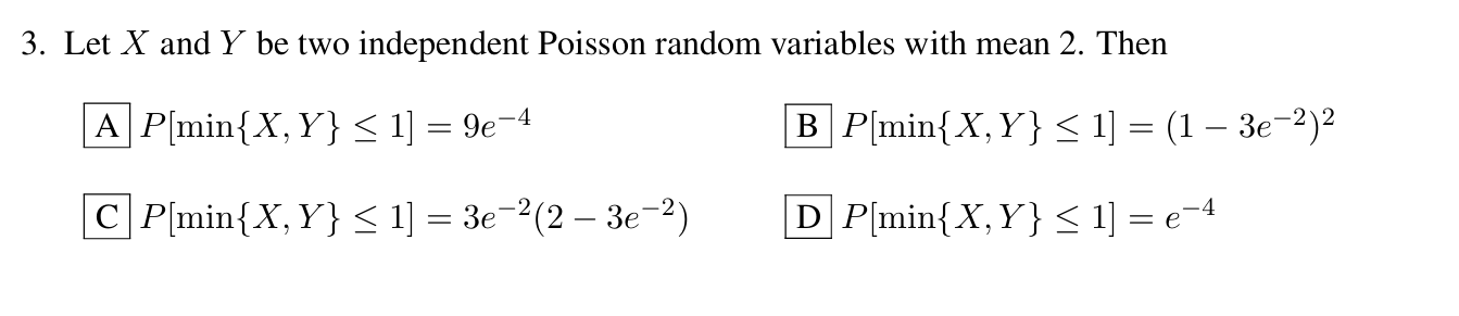 Solved Let x ﻿and Y ﻿be two independent Poisson random | Chegg.com