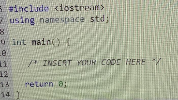 Solved TASK 3. Write C++ code to prompt the user for input | Chegg.com
