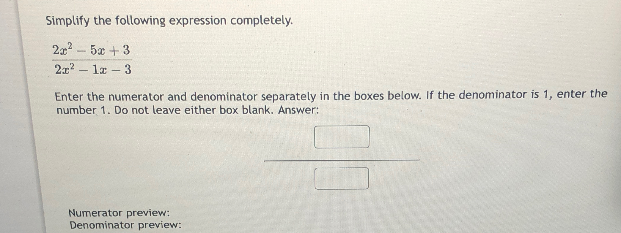Solved Simplify the following expression | Chegg.com