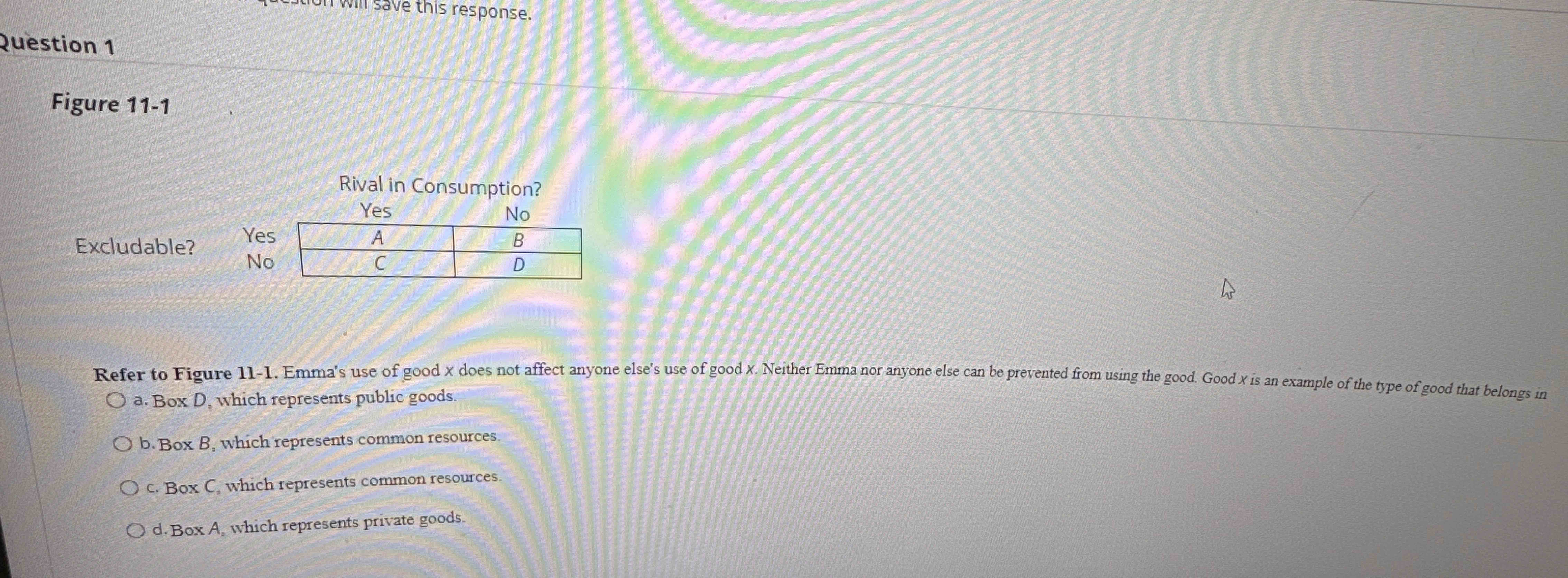 Solved Figure 11-1 ﻿Refer to Figure 11-1. ﻿Emma's use of | Chegg.com