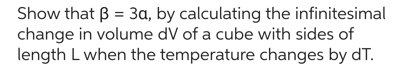 Solved Show that β=3a, ﻿by calculating the infinitesimal | Chegg.com