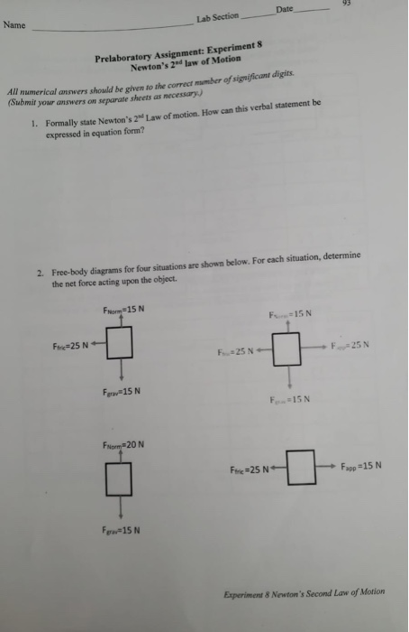 Solved Date Lab Section Name Prelaboratory Assignment: | Chegg.com
