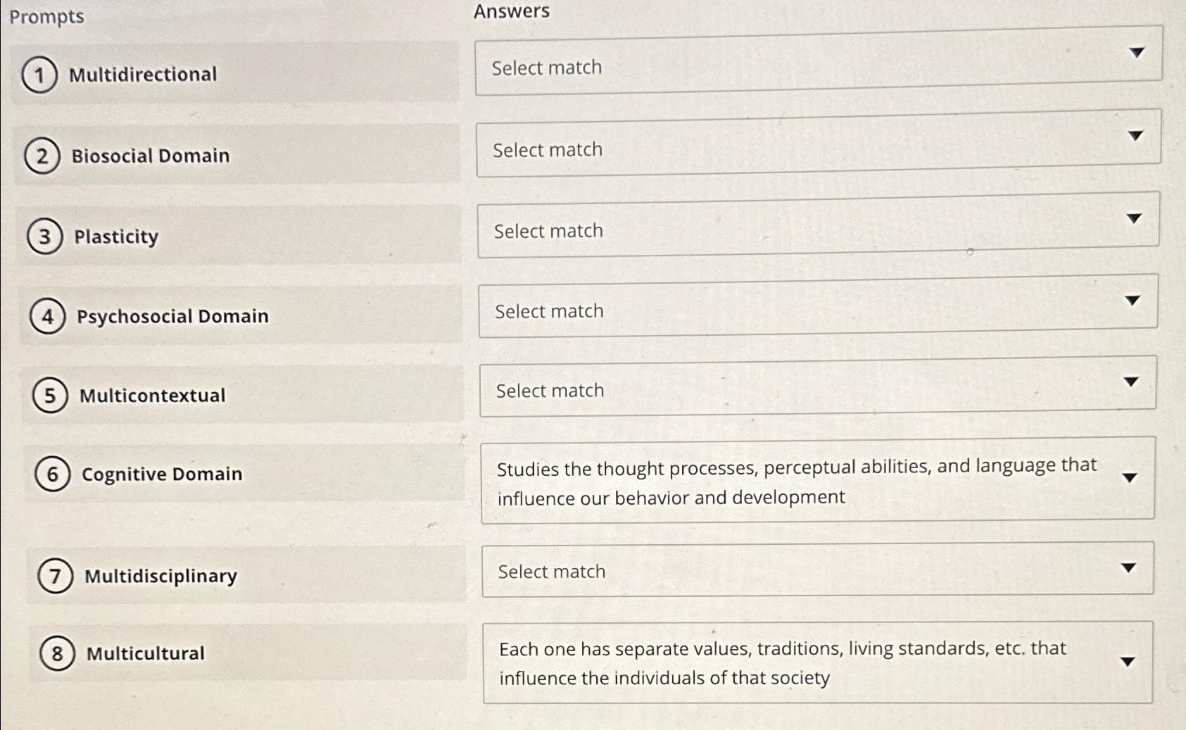 Solved PromptsMultidirectionalBiosocial | Chegg.com