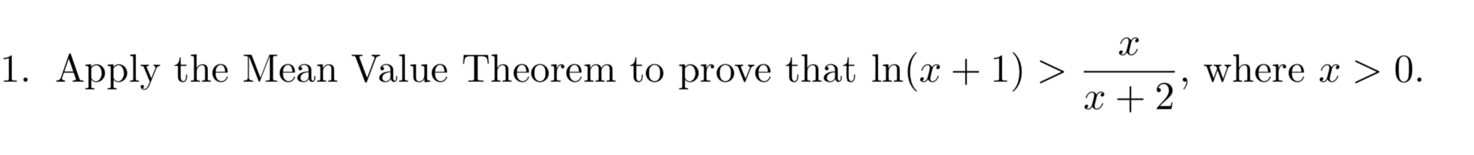 Solved Apply the Mean Value Theorem to prove that | Chegg.com