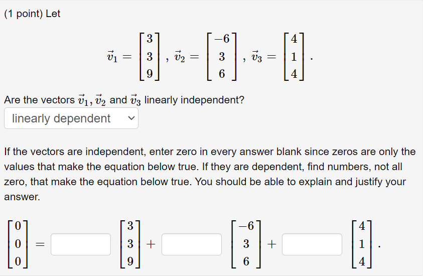Solved (1 ﻿point) | Chegg.com