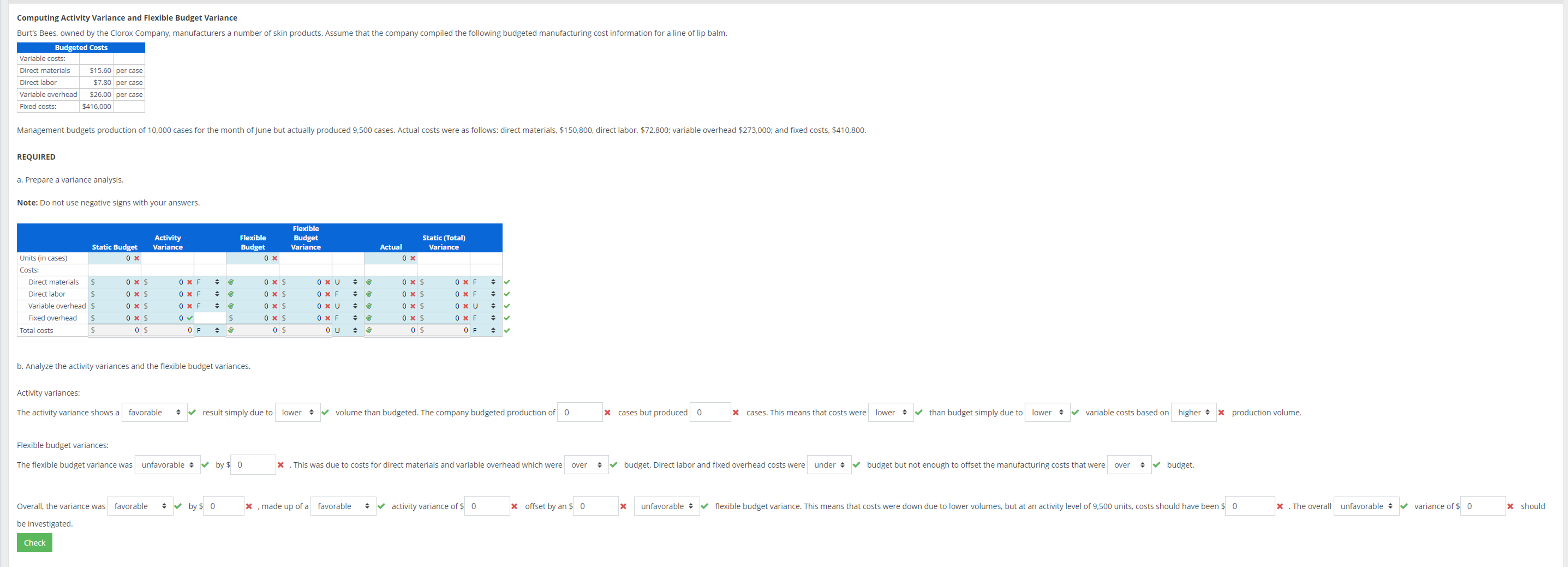 Solved Solve the missing info | Chegg.com