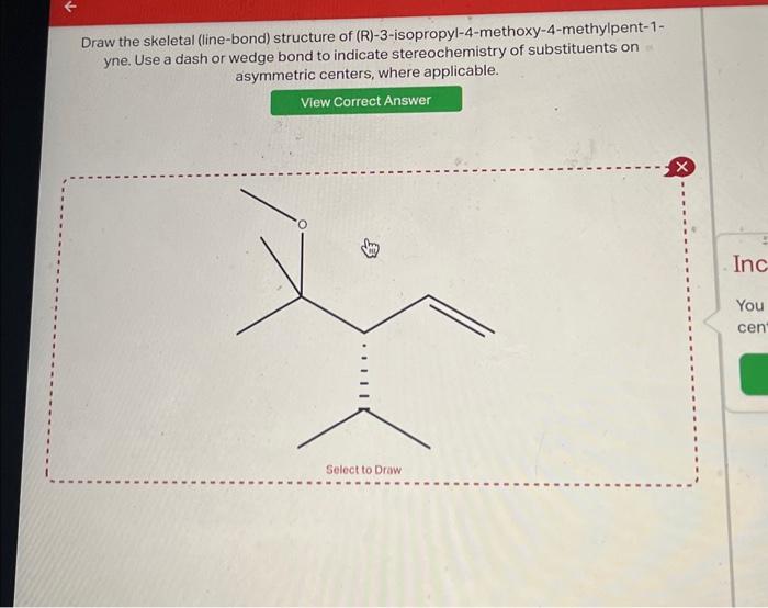 Solved Draw the skeletal (line-bond) structure of | Chegg.com
