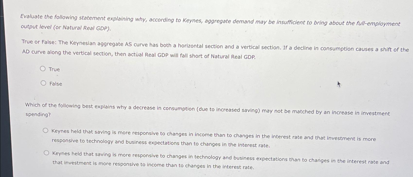 Solved Evaluate the following statement explaining why, | Chegg.com