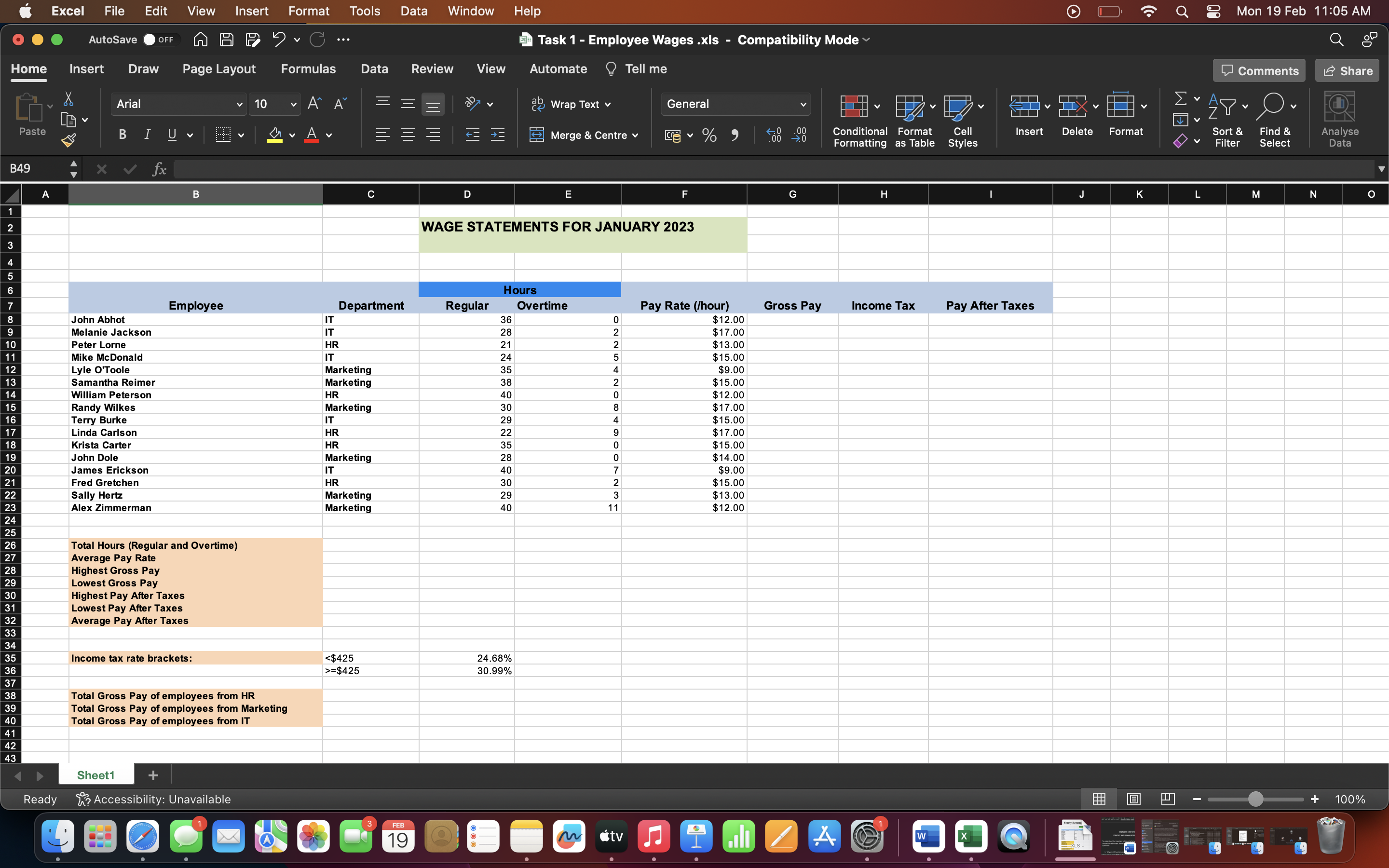 Solved Use the spreadsheet to answer the following | Chegg.com