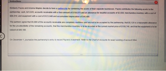 Solved Instructions Kimberly Payne and Arionna Maples decide | Chegg.com