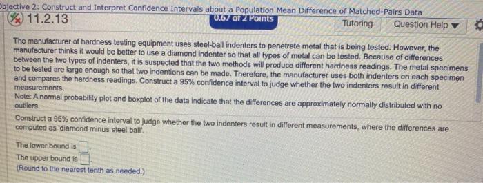 Solved Objective 2: Construct and Interpret Confidence | Chegg.com