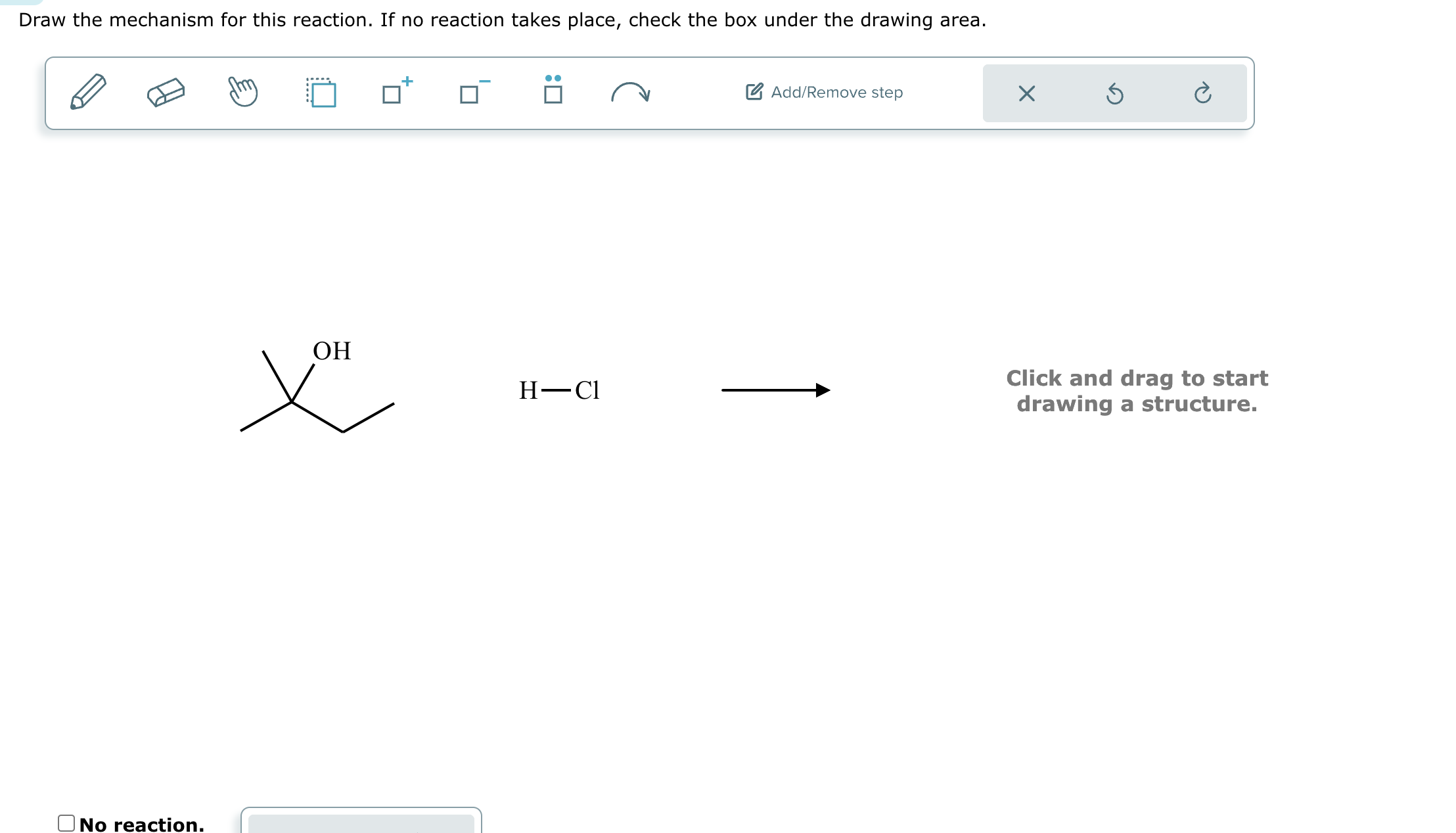 Solved Draw the mechanism for this reaction. If no reaction | Chegg.com