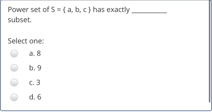 Solved 6-Let the set A is {1, 2, 3} and B is {2, 3, 4}. Then | Chegg.com