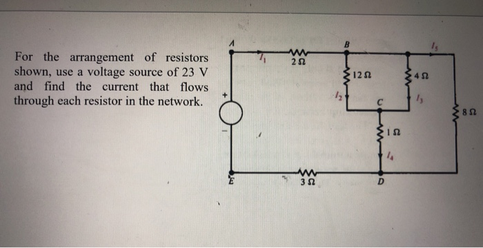 Solved A 222 For the arrangement of resistors shown, use a | Chegg.com