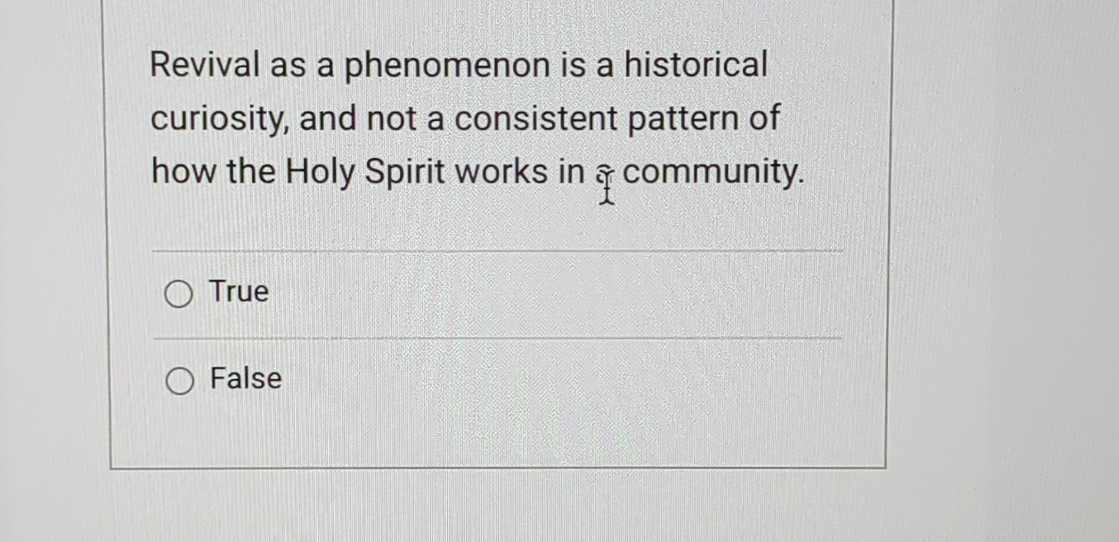 Solved Revival as a phenomenon is a historical curiosity, | Chegg.com