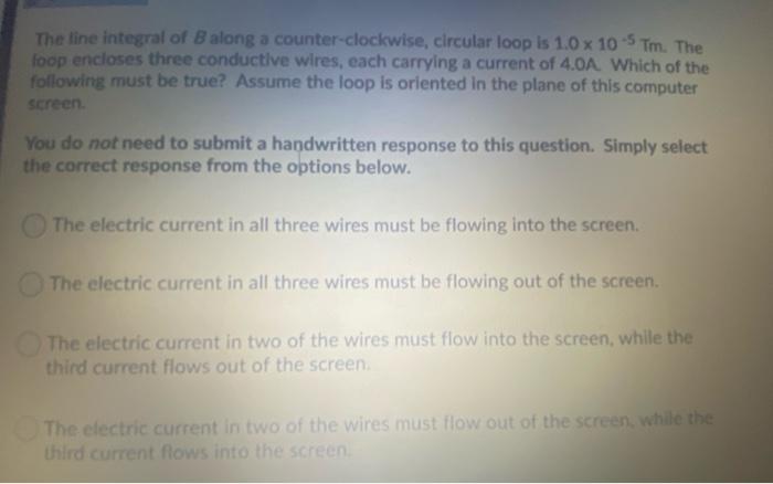 Solved The line integral of Balong a counter-clockwise, | Chegg.com