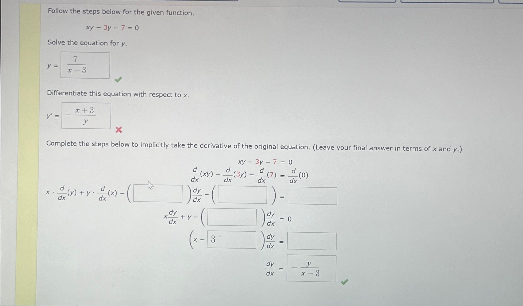 Solved Follow the steps below for the given | Chegg.com
